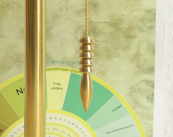 Oskar Osiris-karnak Brass Pendulum With Dowsing Charts and Gift Pouch ...
