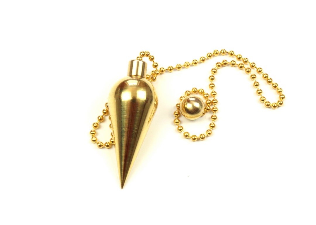 Péndulo cónico chapado en oro en latón - Etsy España
