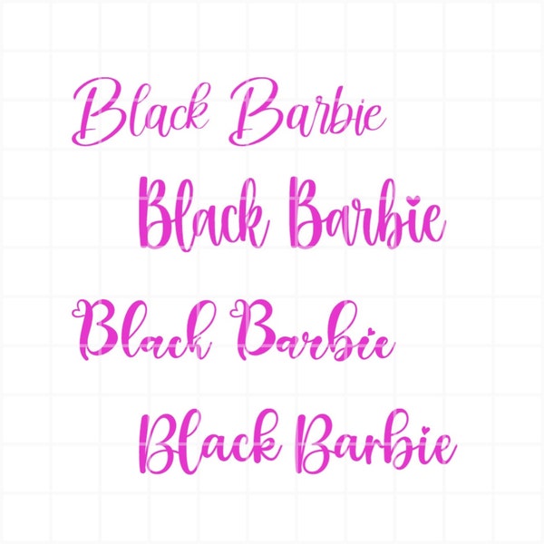 Barbie Font - Etsy