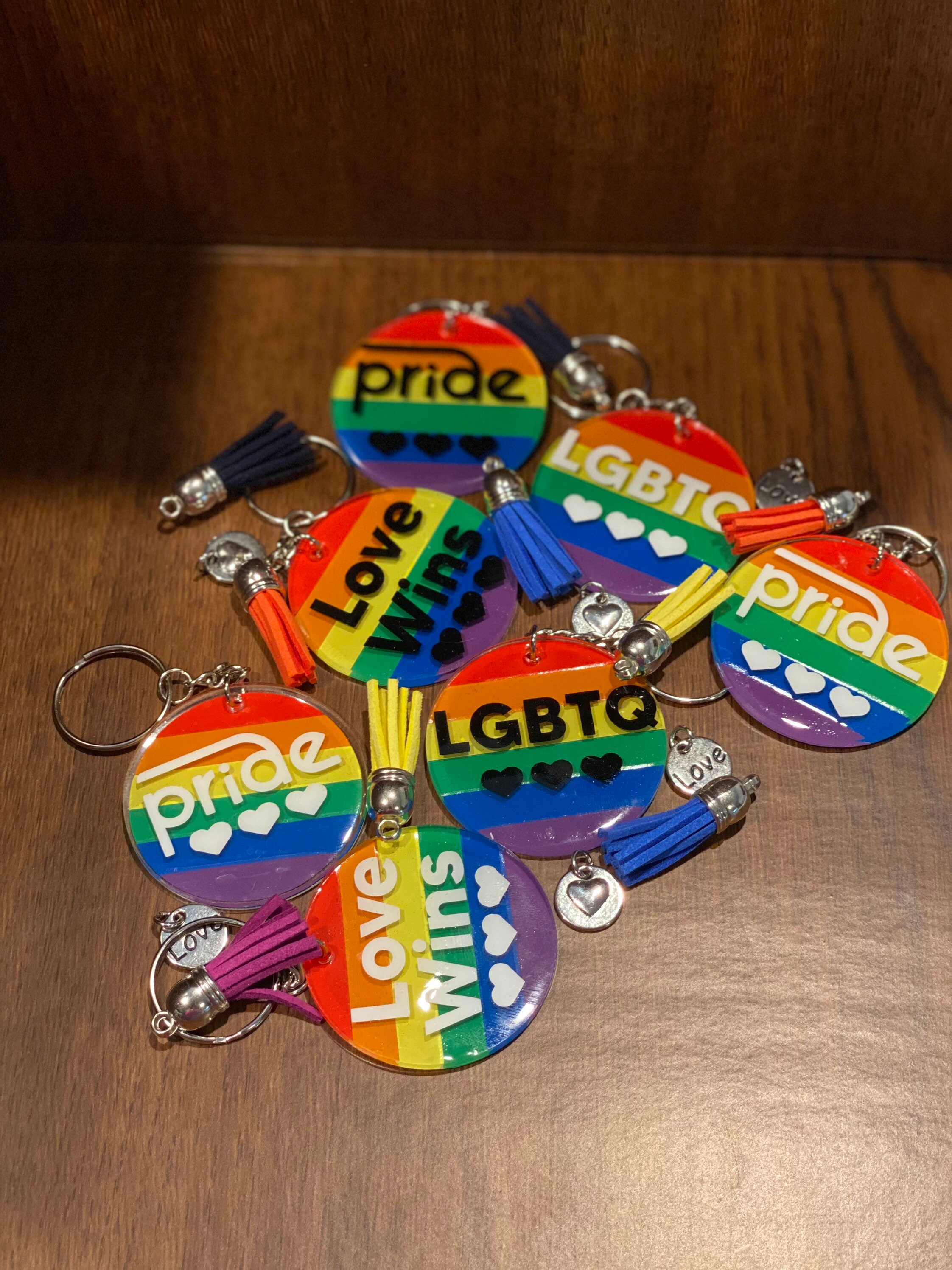 Pride Keychain LGBTQ Keychain Pride Keyring LGBTQ Keyring - Etsy.de