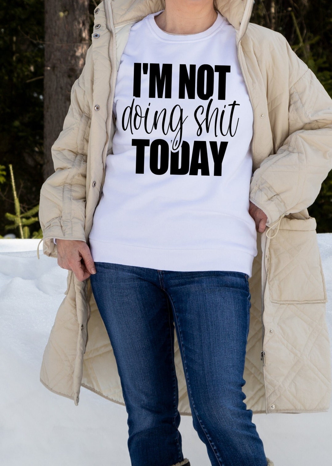 Not Doing Shit Today JPEG, PNG, & SVG, Adult Humor, Instant Digital ...