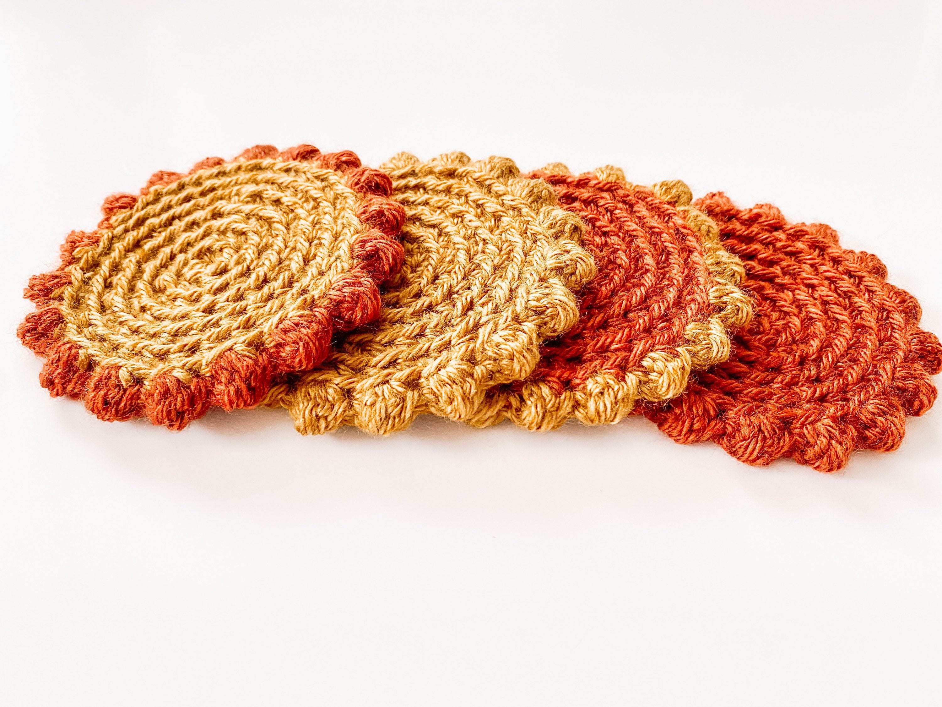 Autumn Breeze Coaster Crochet Pattern Home & Kitchen Decor Crochet ...
