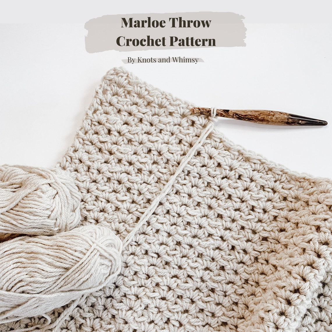 Marloe Throw Crochet Pattern - Blanket Crochet Pattern - Instant ...