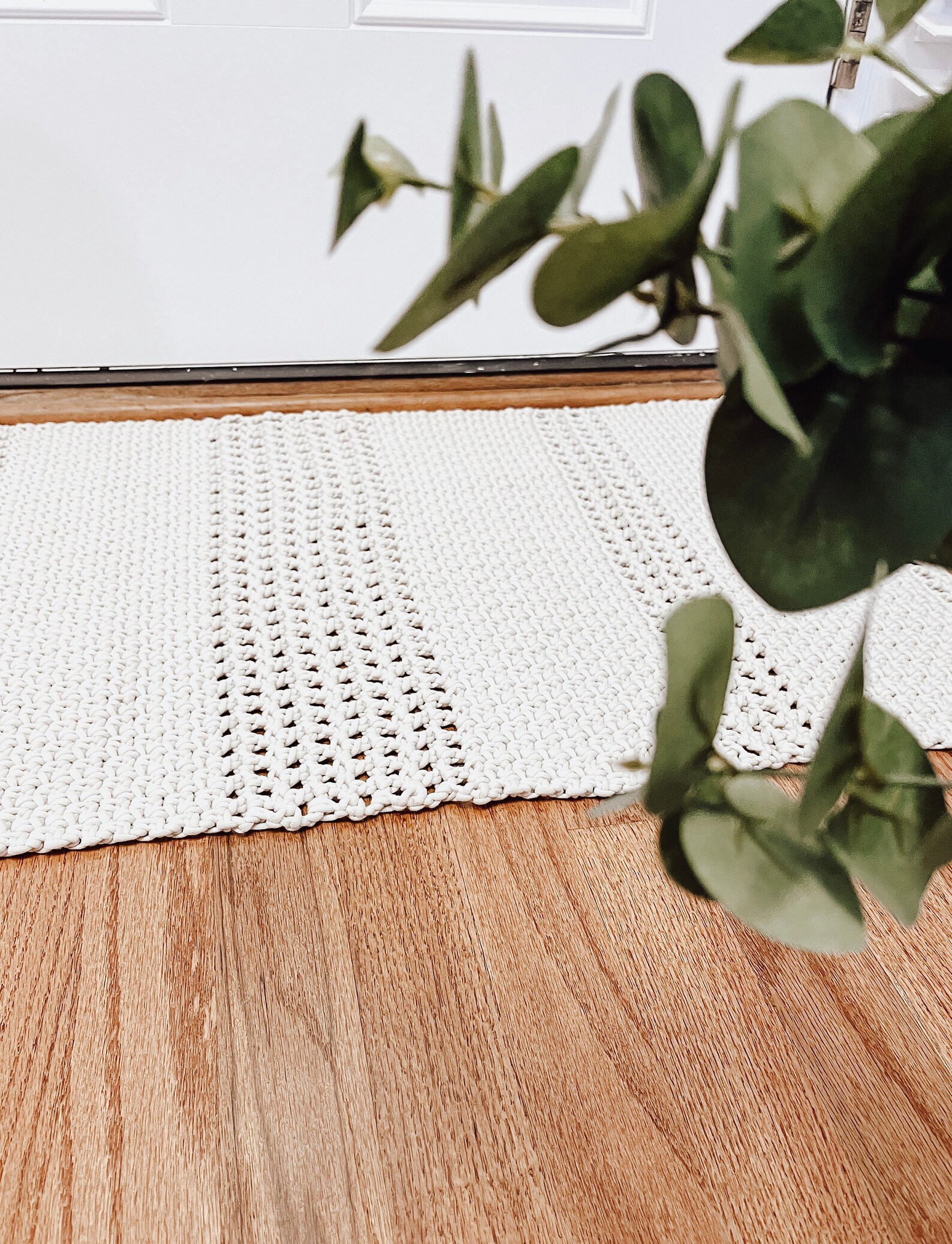 Minimalist Mat Crochet Pattern - Doormat Crochet Pattern - Rug Crochet ...