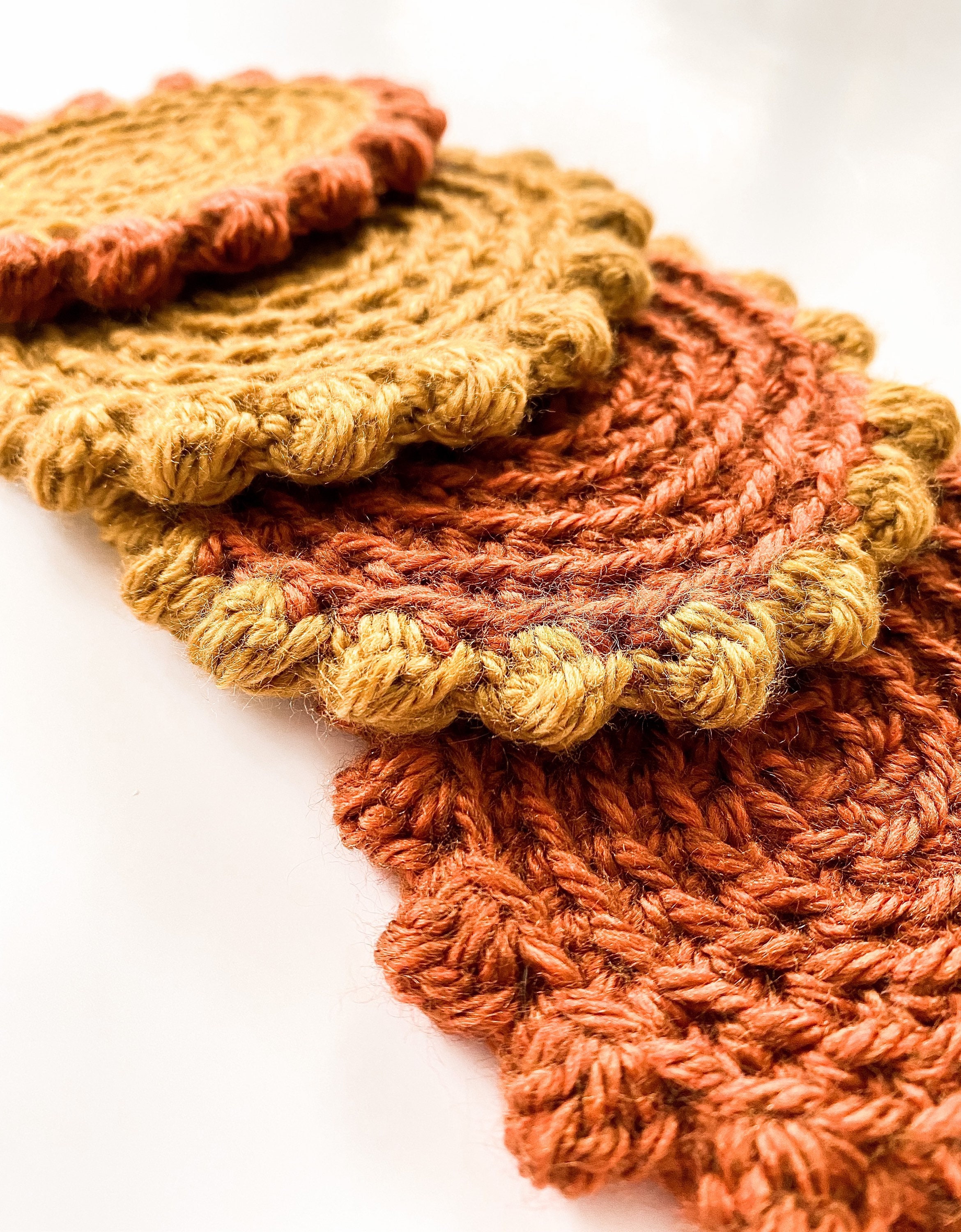 Autumn Breeze Coaster Crochet Pattern - Home & Kitchen Decor Crochet ...