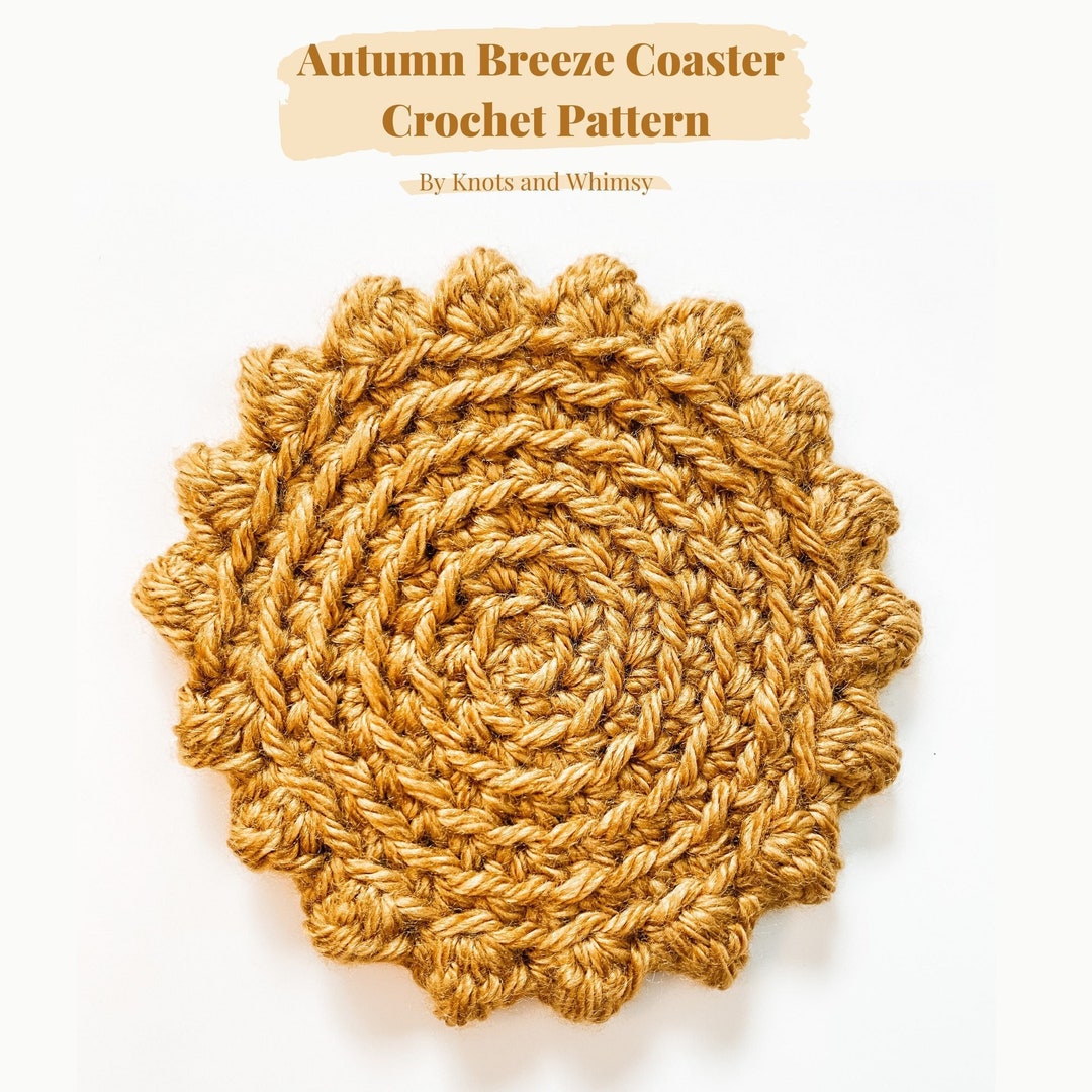Autumn Breeze Coaster Crochet Pattern - Home & Kitchen Decor Crochet ...