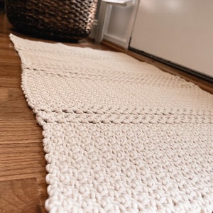Minimalist Mat Crochet Pattern - Doormat Crochet Pattern - Rug Crochet ...