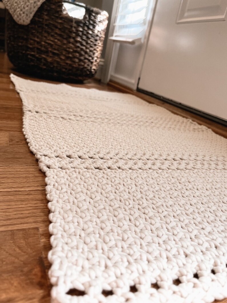 Minimalist Mat Crochet Pattern - Doormat Crochet Pattern - Rug Crochet ...