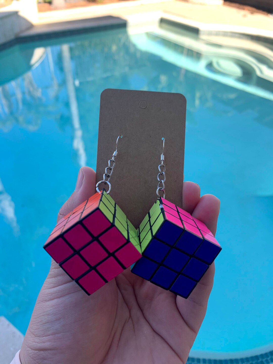 Rubix Cube Earrings - Etsy