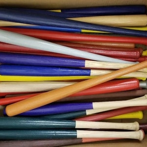 25 Pack 18" Mini Souvenir Baseball Bats Real Ash Wood Blems - Etsy