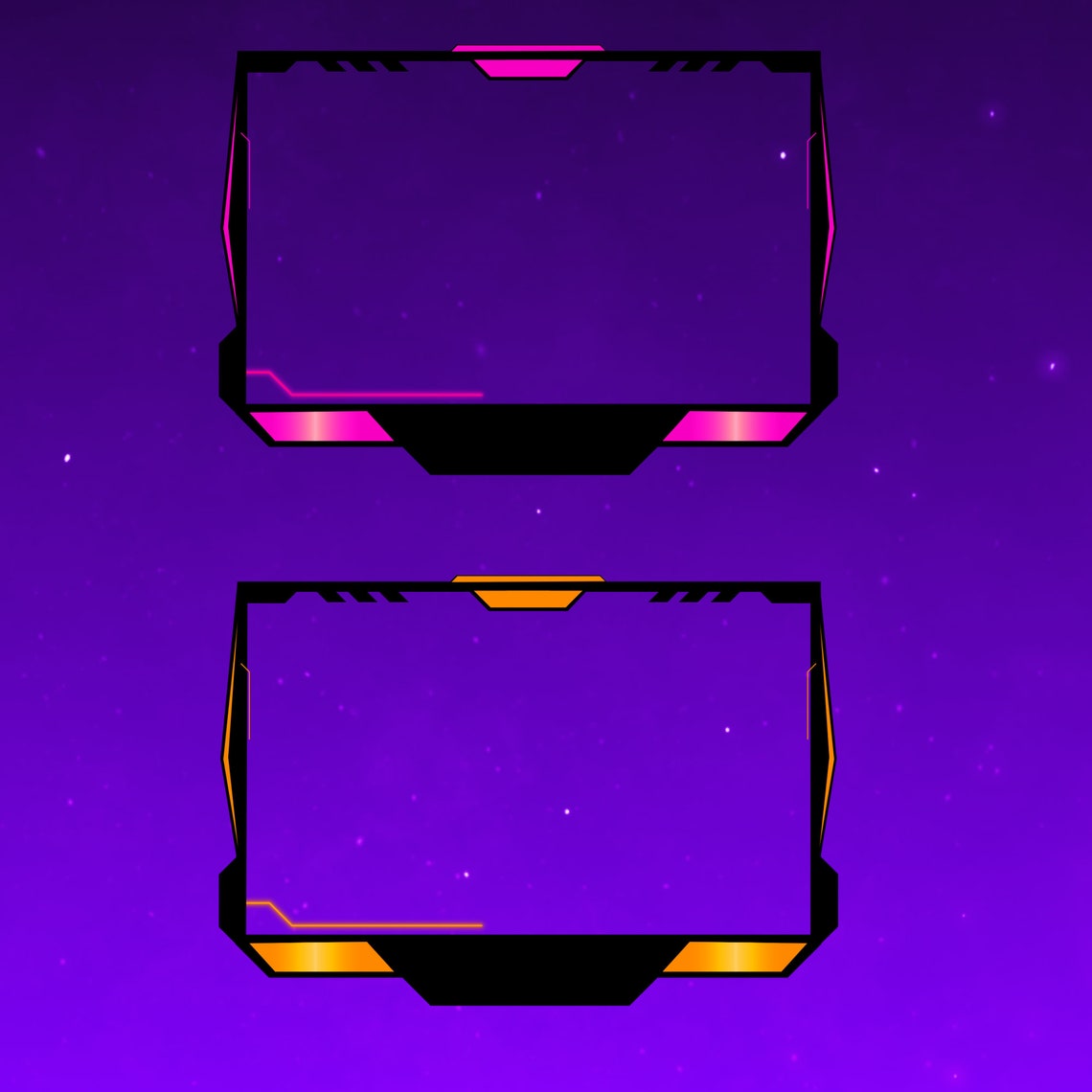 Custom Animated Overlay, Webcam Border Lightning/neon/flicker Effect ...