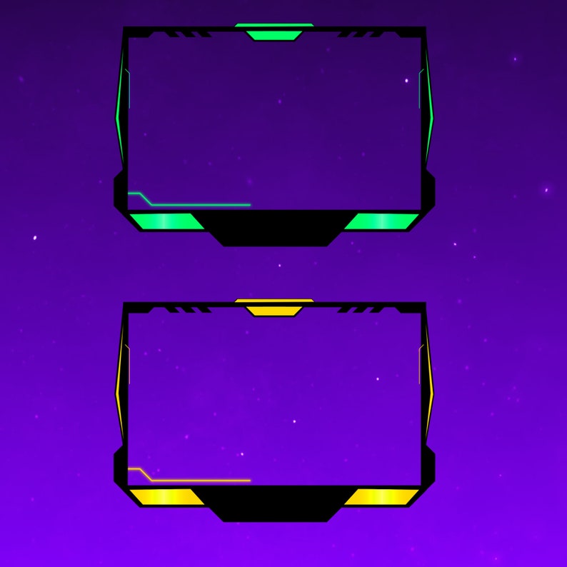 Custom Animated Overlay, Webcam Border Lightning/neon/flicker Effect ...
