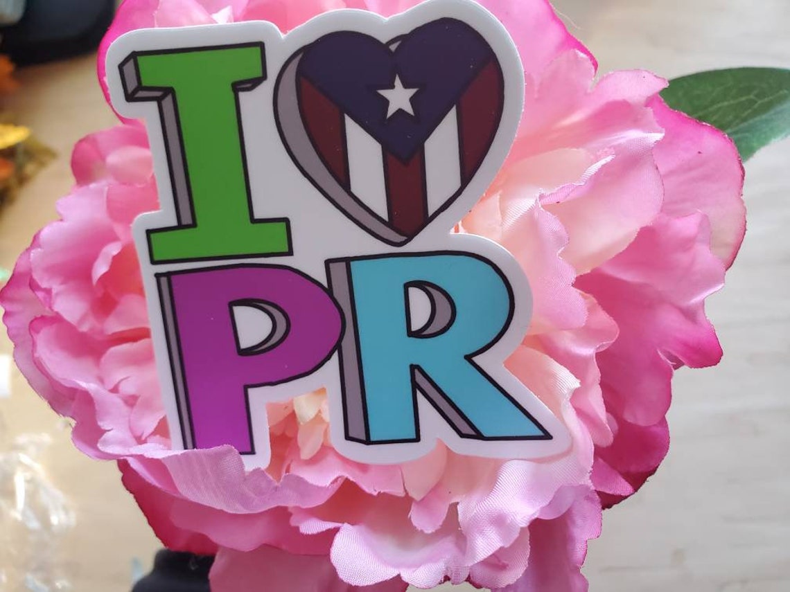 I Love Puerto Rico Sticker puerto Rico Flag Puerto Rico Sign ...