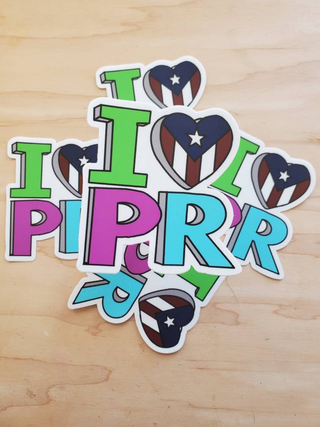 I Love Puerto Rico Sticker |puerto Rico Flag| Puerto Rico Sign ...