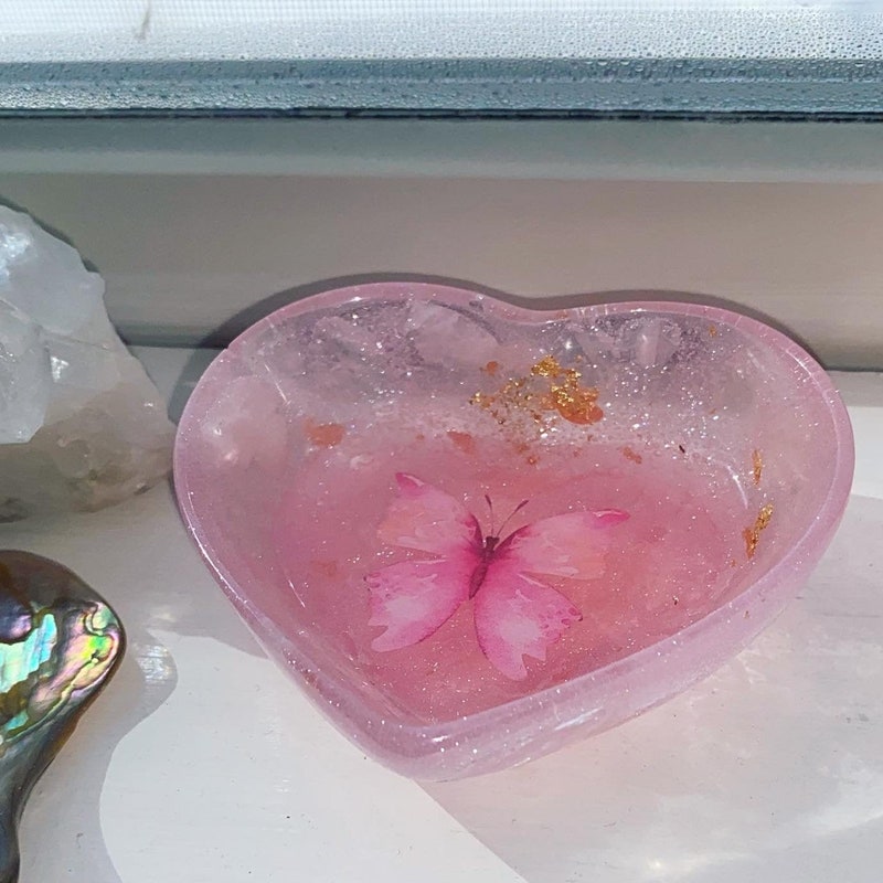 Pink Heart Dish - Etsy