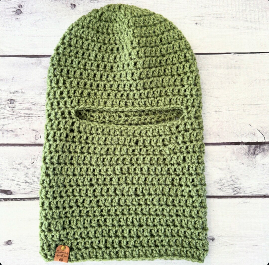 Cozy Winter Ski Mask, Handmade Full Face Toque, Gift for Adults ...