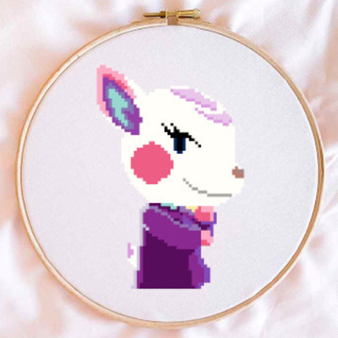 Diana Animal Crossing Cross Stitch Pattern PDF Download - Etsy