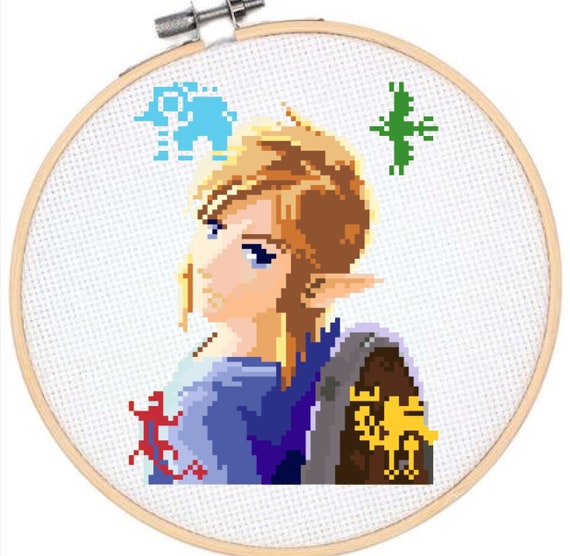Breath of the Wild Link Cross Stitch Pattern digital - Etsy