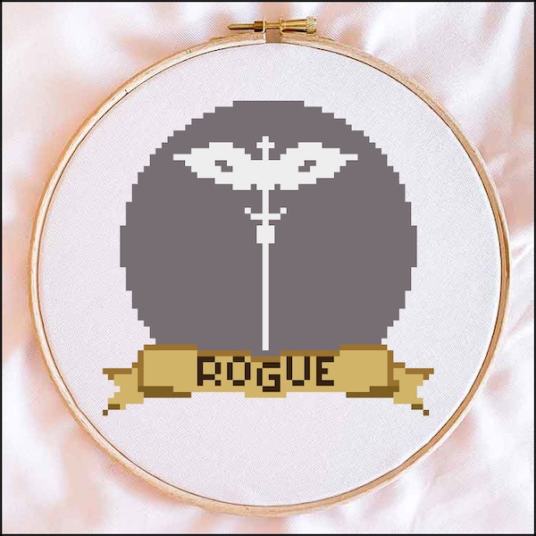Dnd Rogue Cross Stitch Kit - Etsy