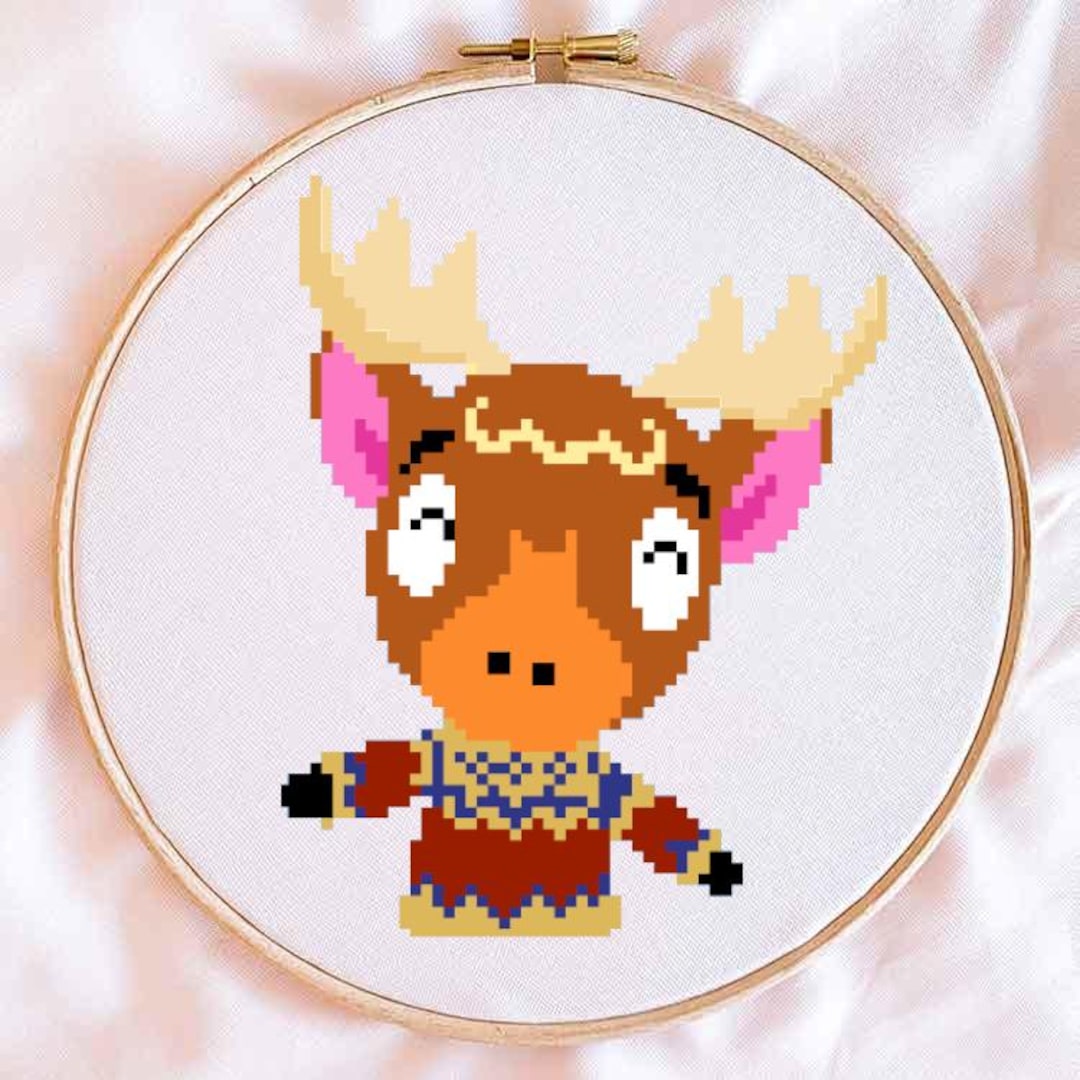 Erik Animal Crossing Cross Stitch Pattern (digital Download) - Etsy