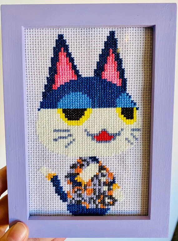 Custom Animal Crossing Cross-stitch Portraits | Etsy