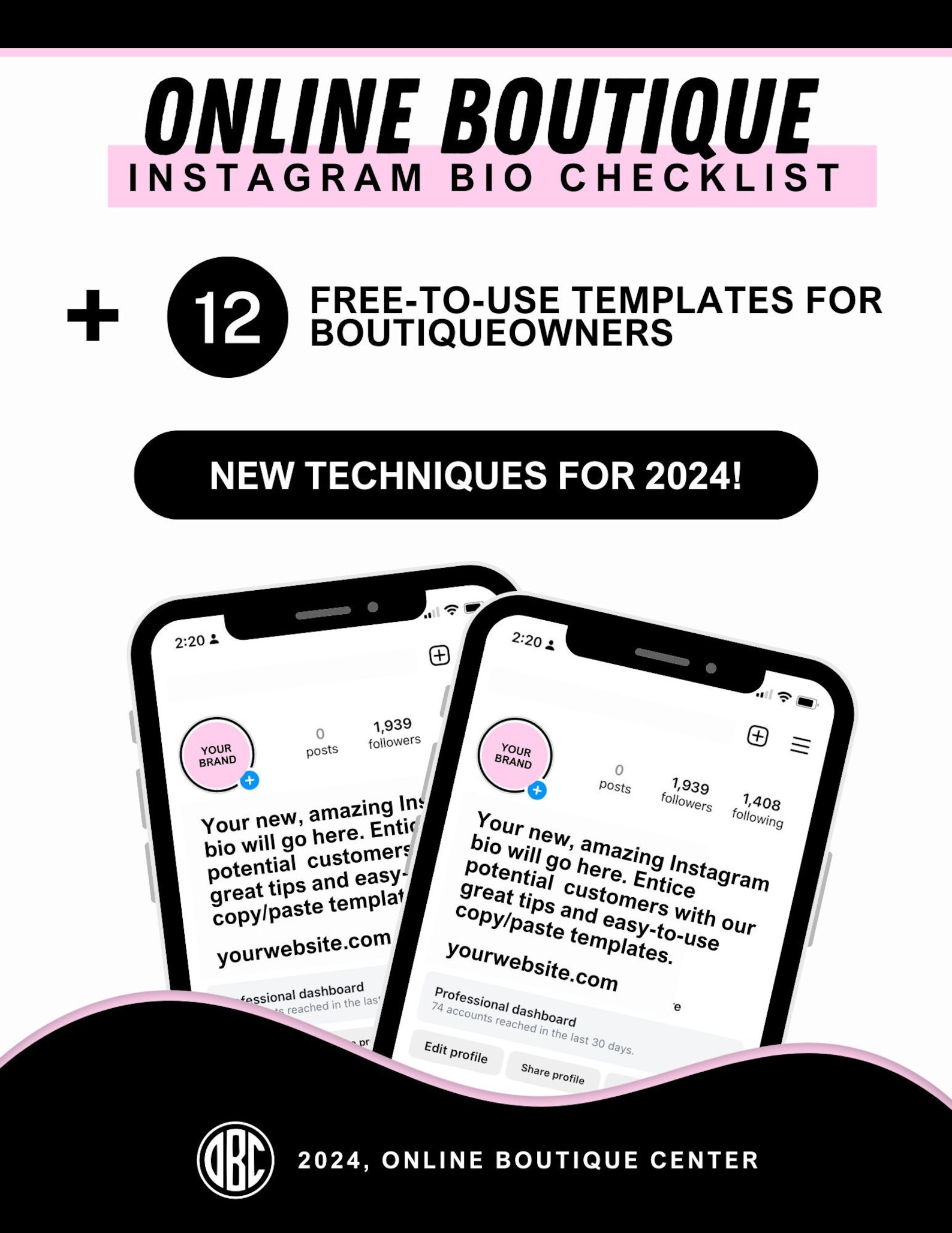 Online Boutique Instagram Bio Guide and Checklist | Grow Social Media ...