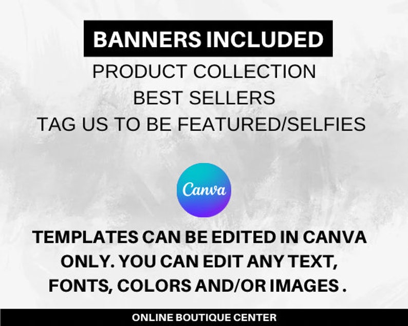 3 DIY Fashion Boutique Website Banners, Canva Template, Shopify Website ...
