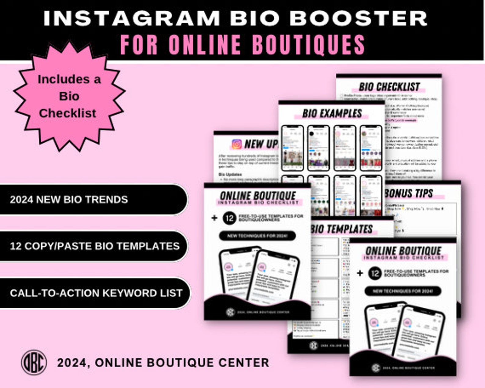 Online Boutique Instagram Bio Guide and Checklist | Grow Social Media ...
