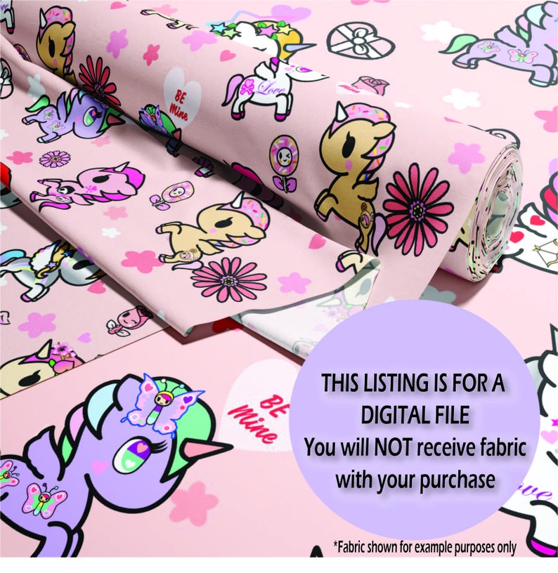 Kawaii TOKIDOKI Pattern Digital Seamless Files Pink Hearts - Etsy