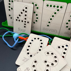 Learn Your Numbers With Laces Number Lacing Toy Learning - Etsy UK