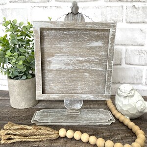 Wooden Rustic Farmhouse Square Tabletop Shelf | Works With ...