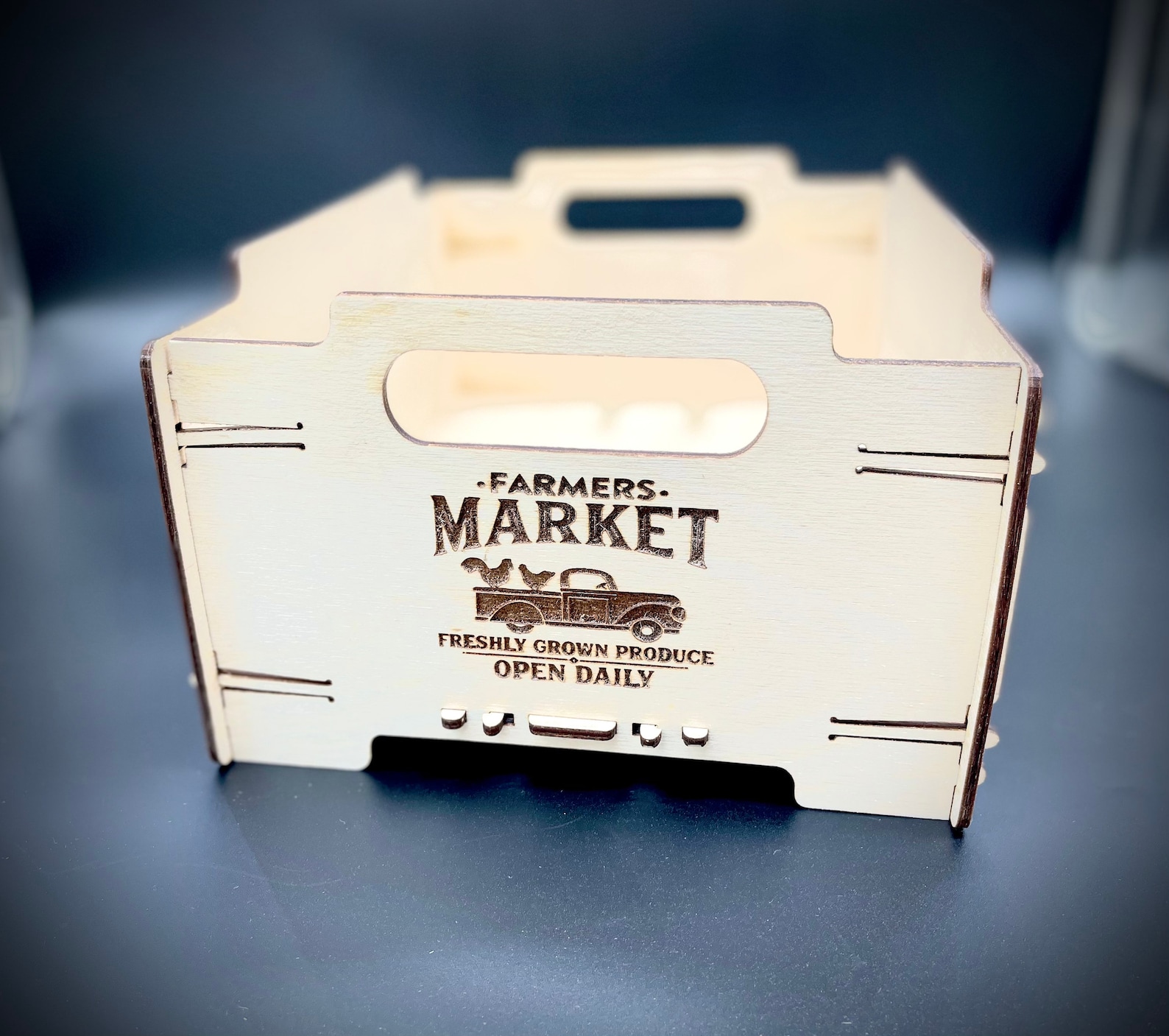 Stackable Farmer's Market Boxes Wooden Crate for Storage - Etsy