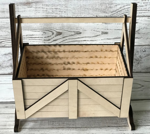 Rustic Crate Stand Fruits and Vegetables Crate Indoor | Etsy