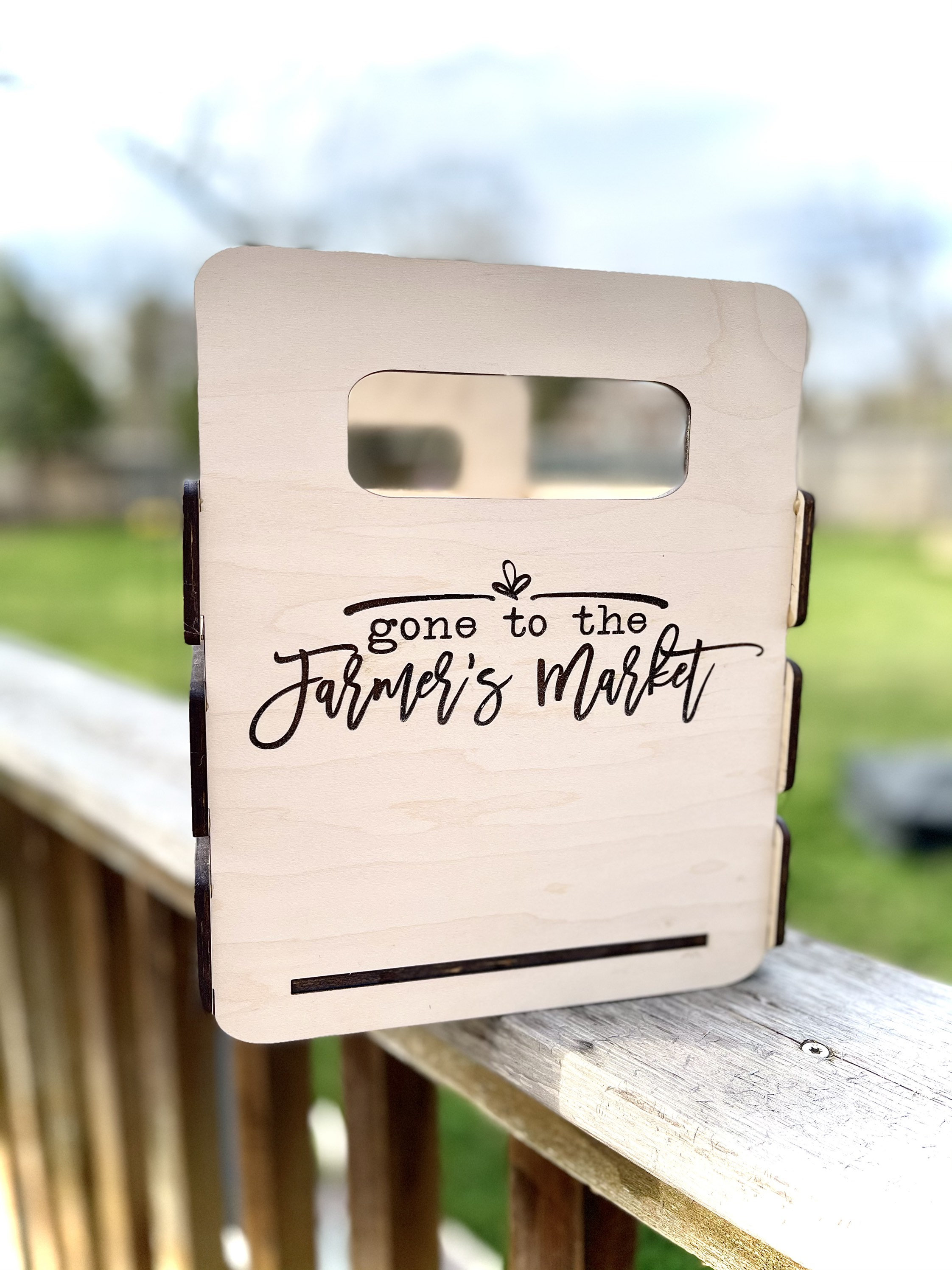 Farmer's Market Boxes | Wooden Crate for Storage | Garden Box | Storage ...