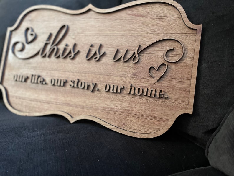 This is Us Sign | Custom Wood Sign | Rustic Home Décor | Our Home | Our ...