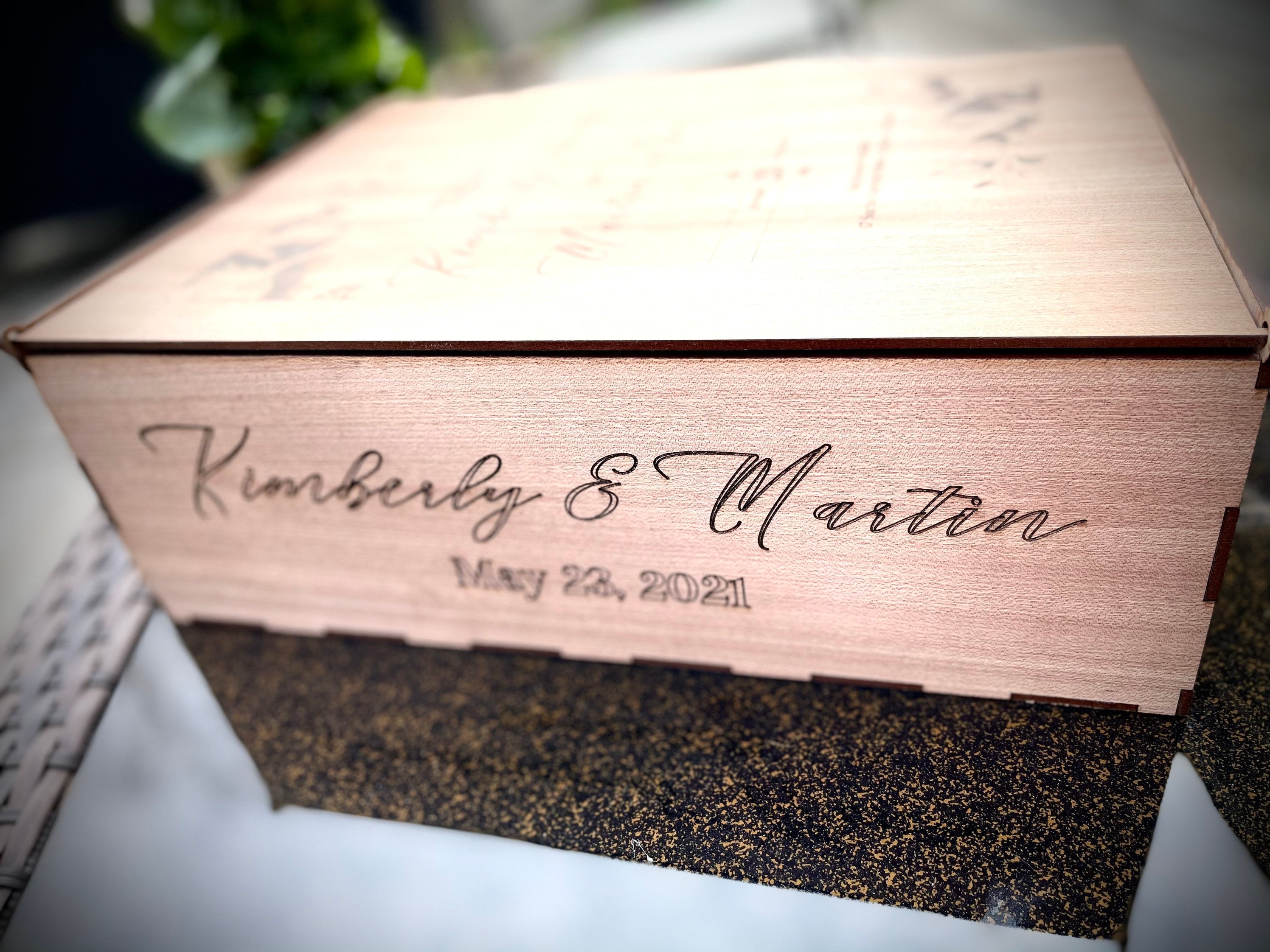 Wedding Keepsake Box Anniversary Keepsake Box Box Engraved | Etsy