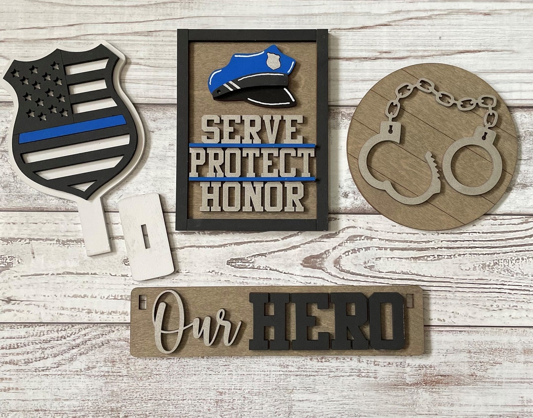 Wooden Hero Police Officer Add on for Farmhouse Crate and Wagon | Hero ...