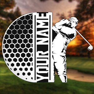 Golf Stadium Series | Personalized Golf Sign | Customized Golf Plaque ...