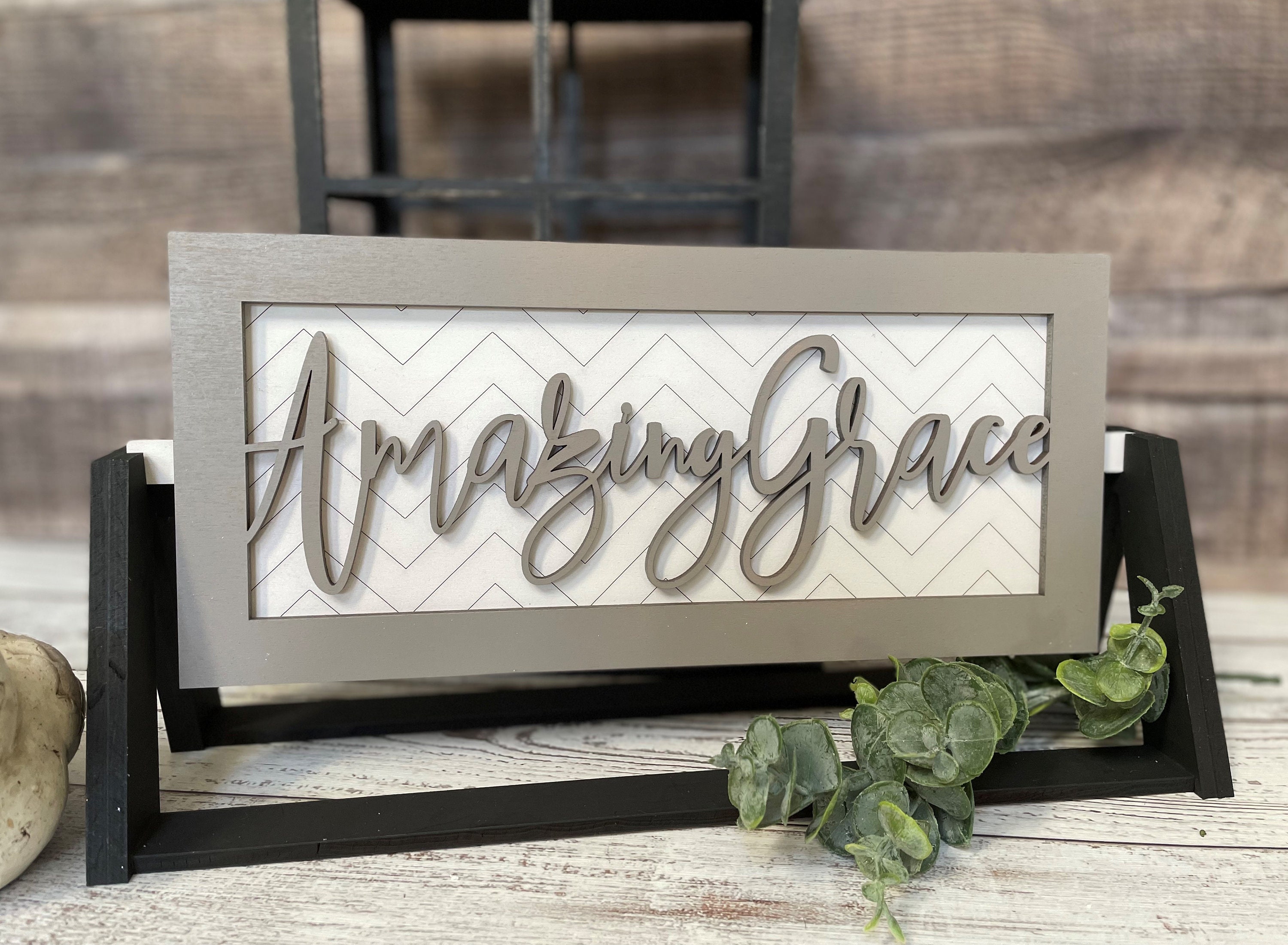 Wooden Amazing Grace Sign Add on Sign That Works With - Etsy