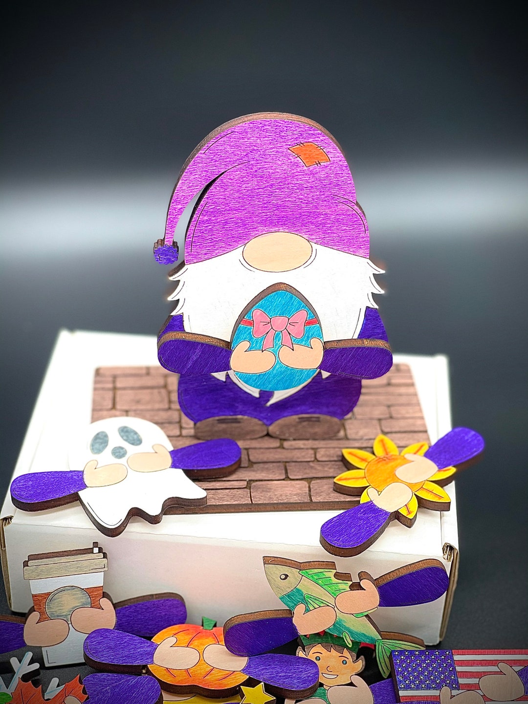 Wood Gnome With Interchangeable Arms | Finished and Unfinished Options ...