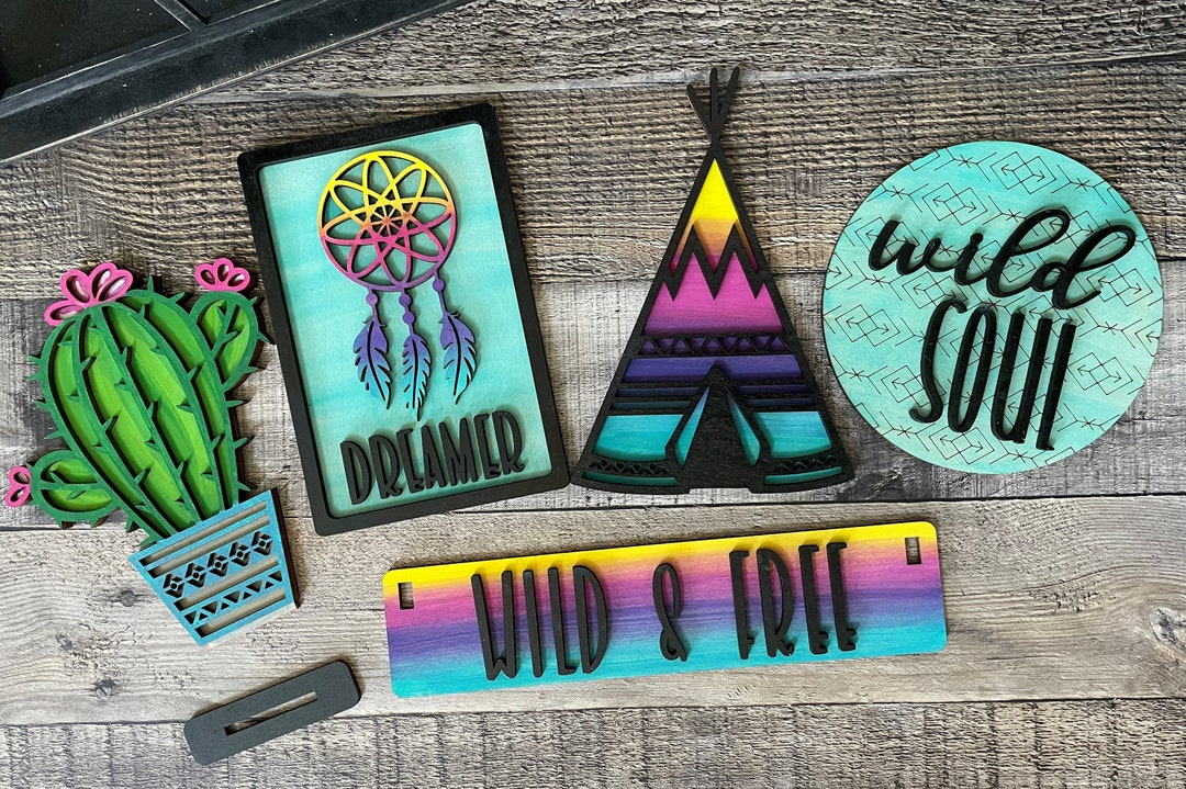 Wooden Wild and Free Add on for Farmhouse Crate and Wagon | Farmhouse ...