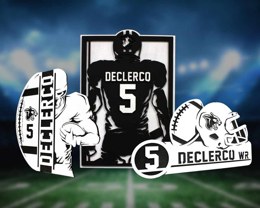 Football Stadium Series | Personalized Football Sign | Customized ...