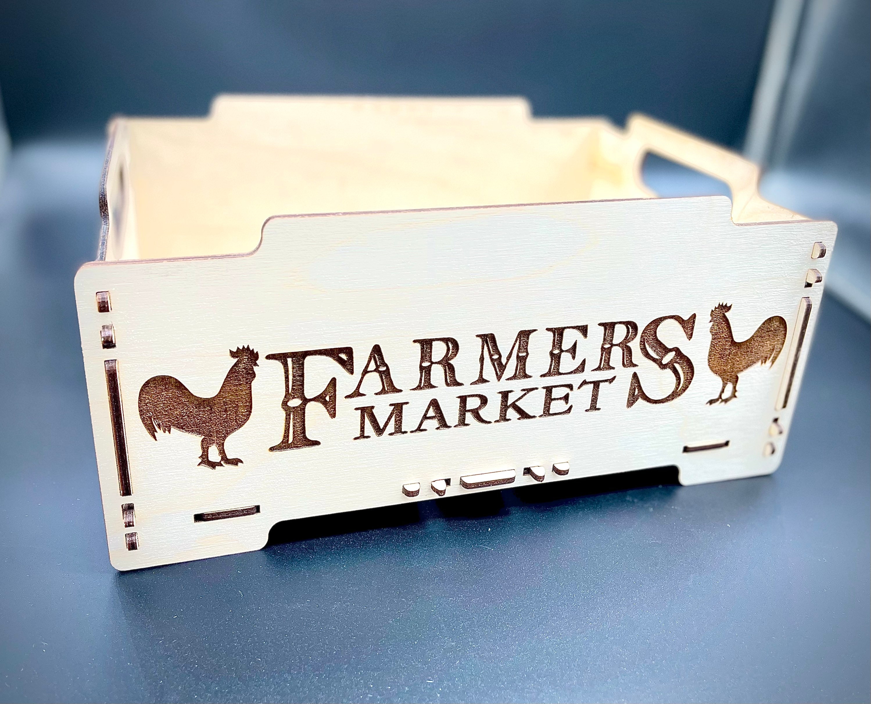 Stackable Farmer's Market Boxes | Wooden Crate for Storage | Garden Box ...