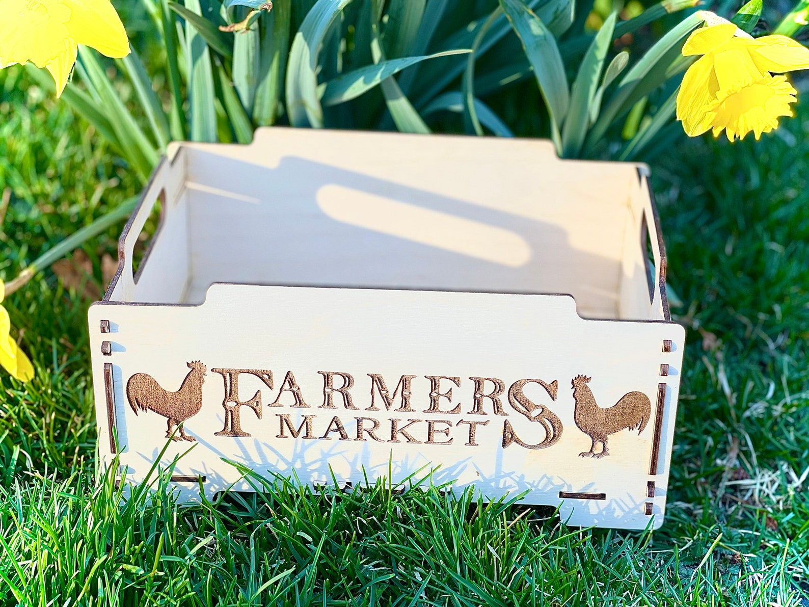 Stackable Farmer's Market Boxes Wooden Crate for Storage - Etsy