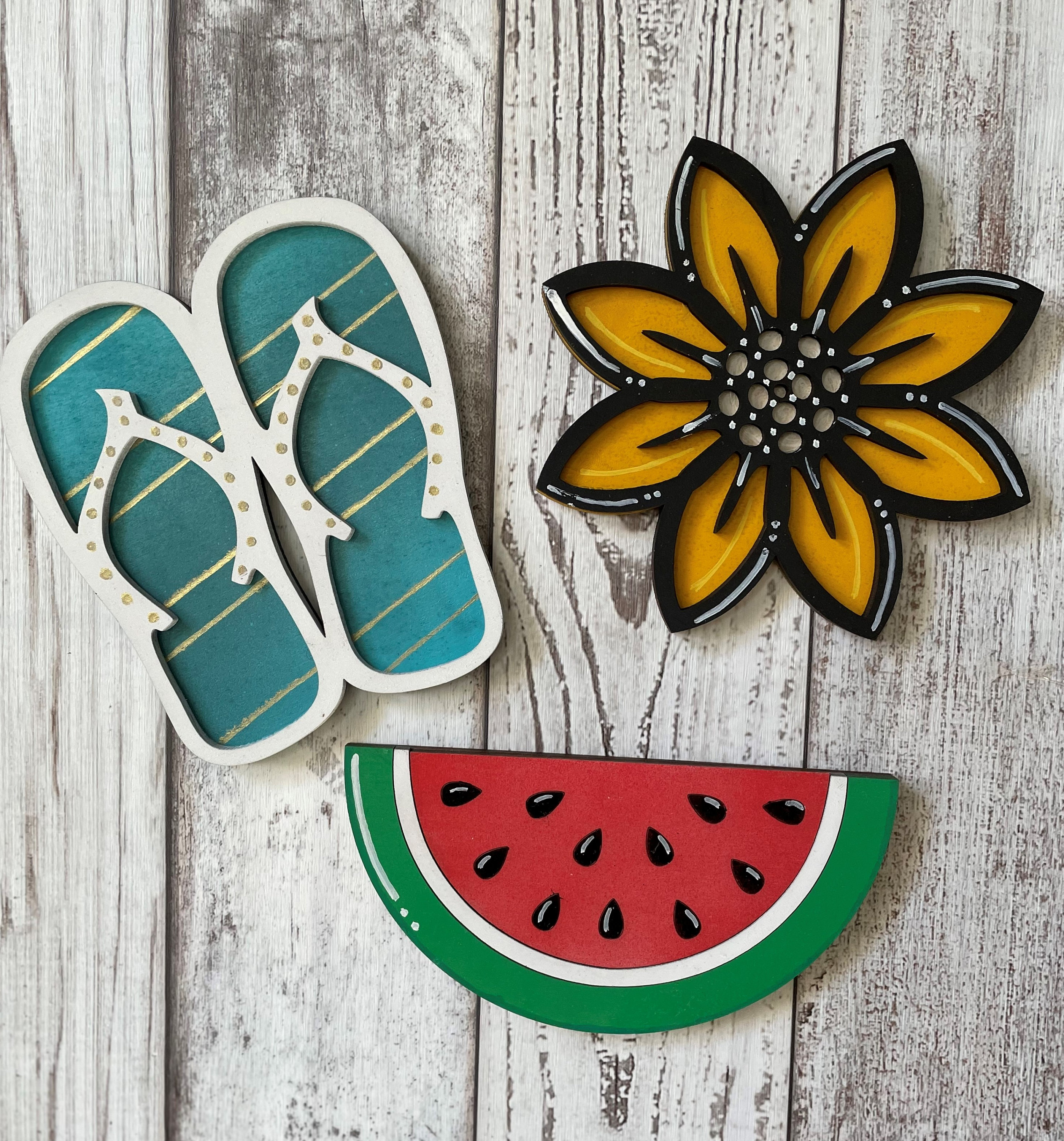 Wooden Interchangeable Pieces for the Round or Square Welcome to Our ...