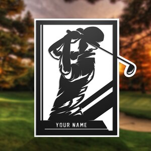 Golf Stadium Series | Personalized Golf Sign | Customized Golf Plaque ...