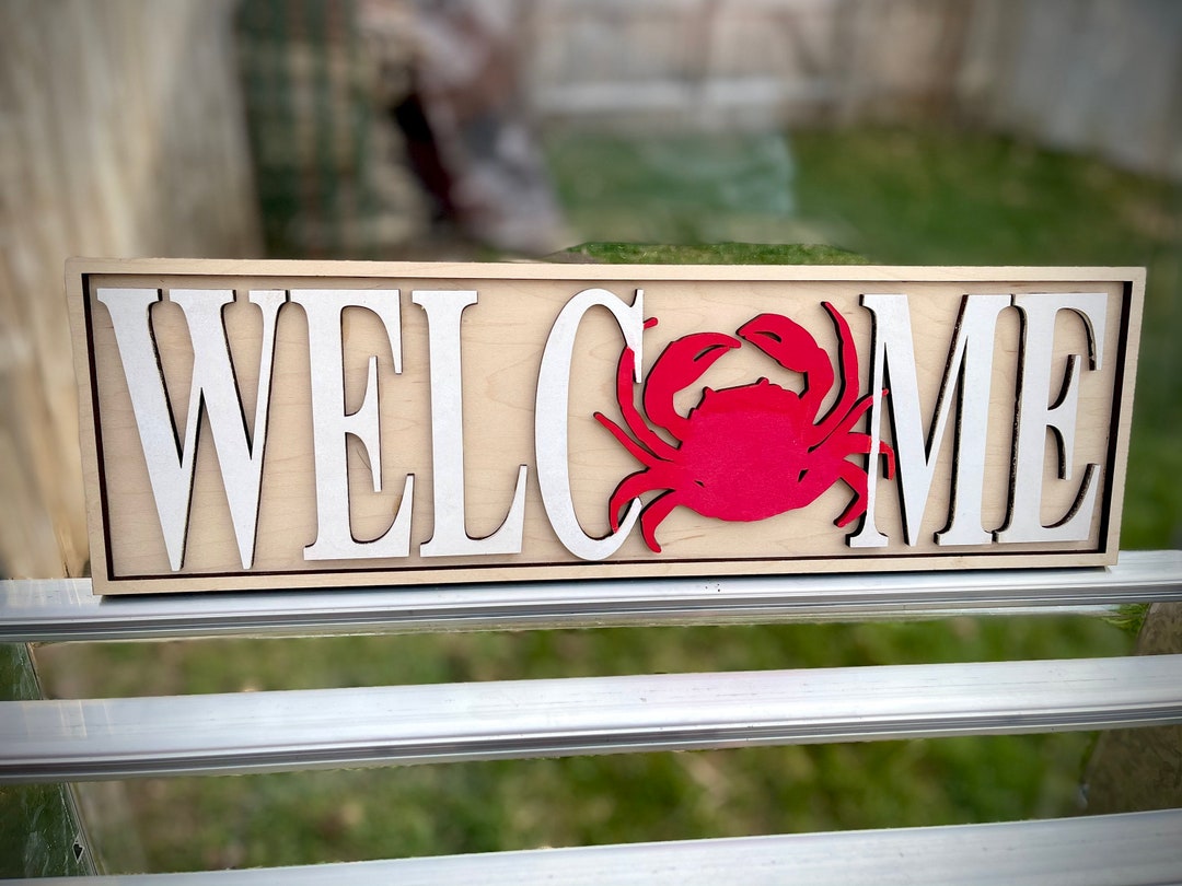 Beach Theme Welcome Sign | Beach Theme Décor | Beach Sign | Ocean ...