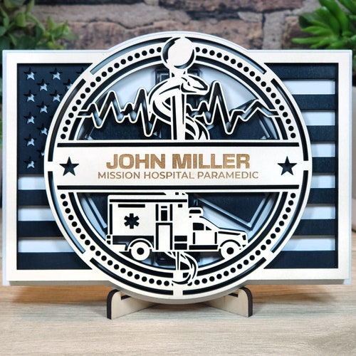Wood First Responder Plaques With Backer Wood Engraved - Etsy
