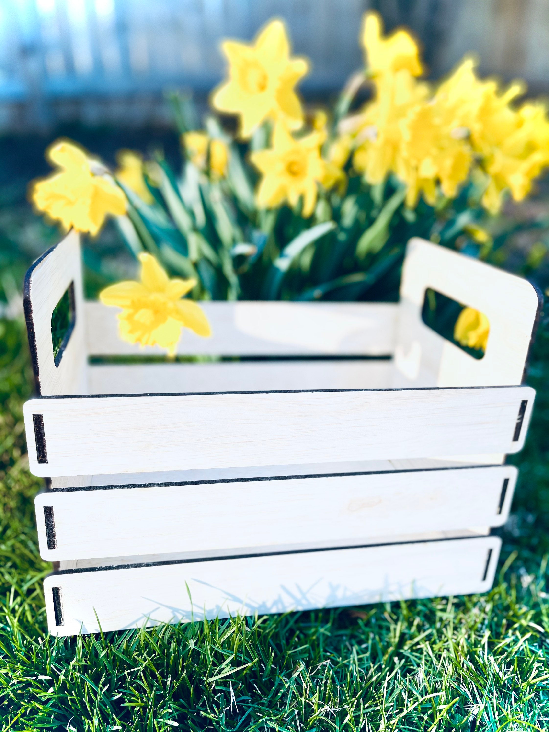 Farmer's Market Boxes Wooden Crate for Storage Garden | Etsy