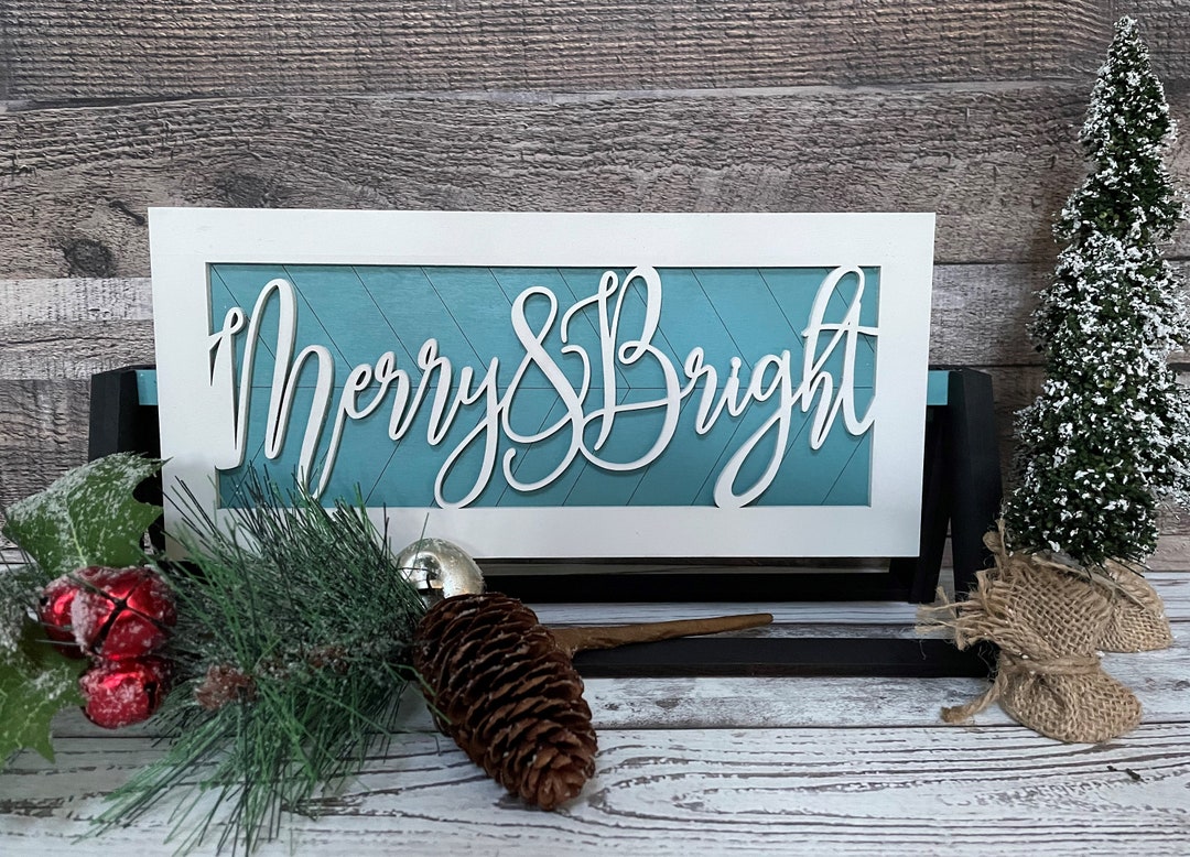 Wooden Christmas Sign | Add on Sign That Works With Interchangeable ...